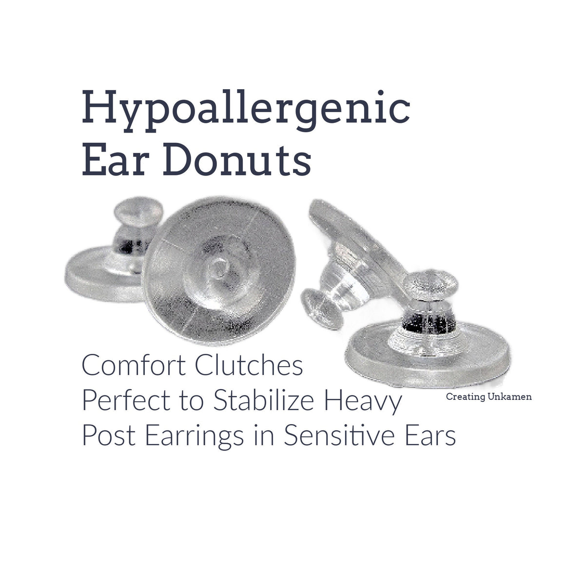 5 pairs Hypoallergenic Ear Donuts - Comfort Clutch - Perfect to Stabil ...