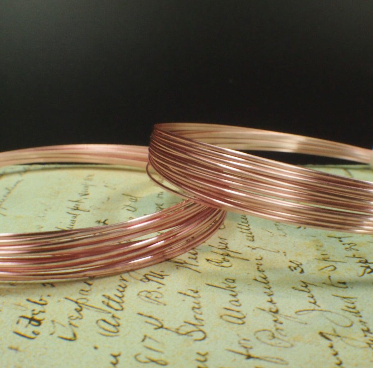 20 Gauge Square Premium Rose Gold Colored Wire - Half Hard - 100% Guar ...